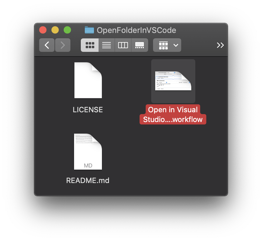 How To Edit The Open Folder In Visual Studio Code MacOS Service